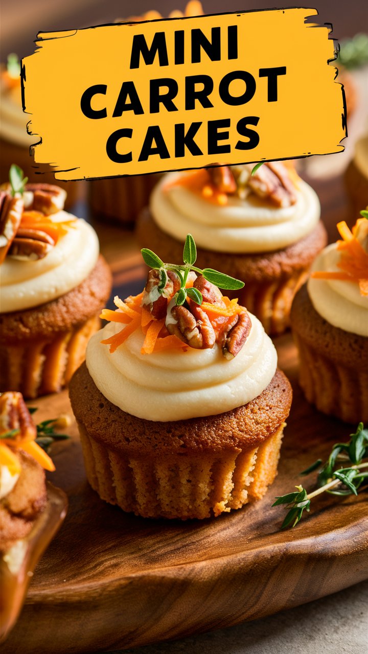 Mini Carrot Cakes – Moist, Spiced, and Irresistibly Easy to Make 2025