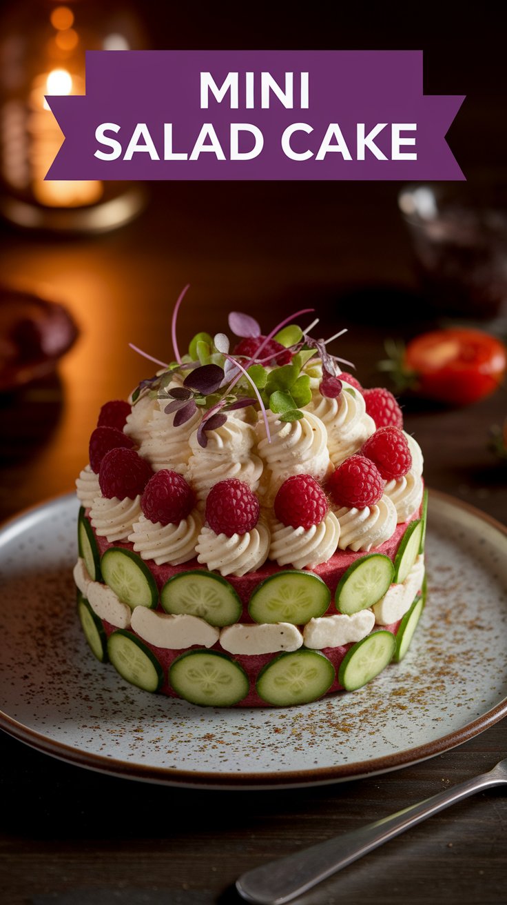 Mini Salad Cakes Recipe – A Fresh, Healthy, and Elegant Twist on Salads ...