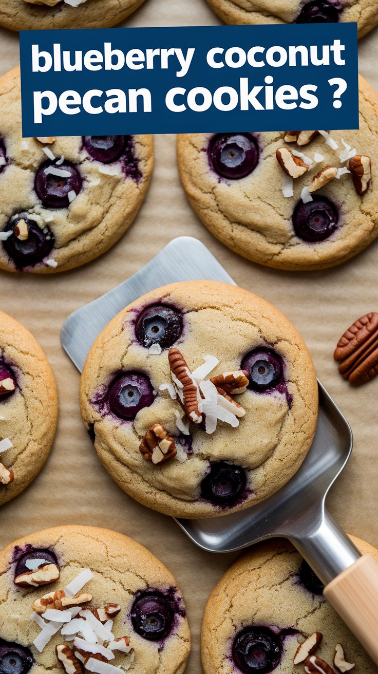 Blueberry Coconut Pecan Cookies: A Chewy, Nutty, and Fruity Delight 2025